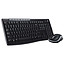 Klaviatūra un pele Logitech DT MK270, ENG, bezvadu, melna | Hestio.lv